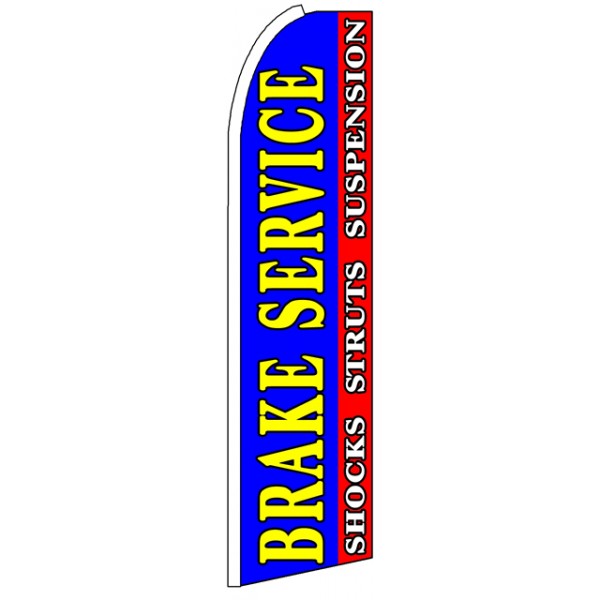 Brake Service - Blue Feather Flag Banner